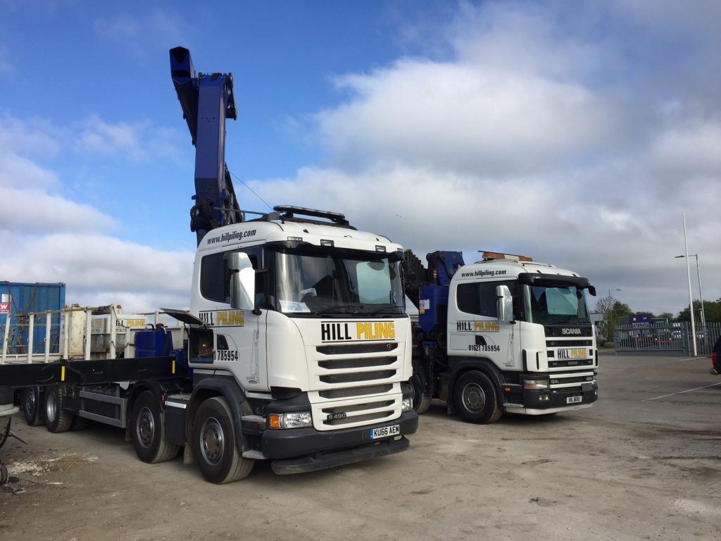 Finally our new Scania has arrived – HILL PILING